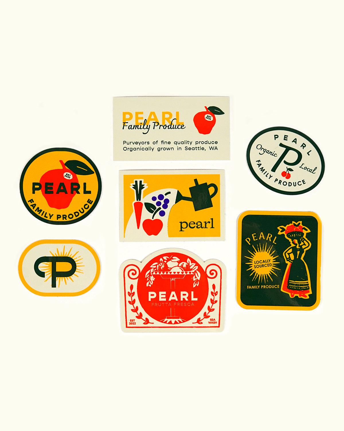 Produce Sticker Pack – Pearl